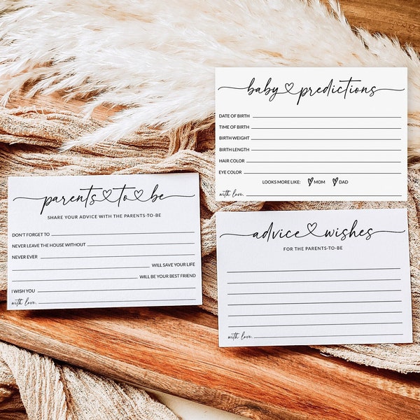 Baby Advice Cards - Etsy