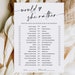Would She Rather Bridal Shower Game | Would Bride Rather | Who Knows ...