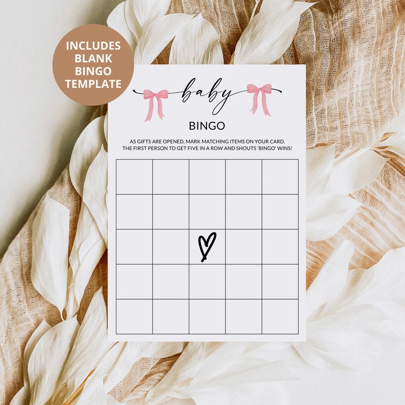 Baby Shower Bingo | 60 Prefilled Baby Bingo Cards | Baby Shower Game ...