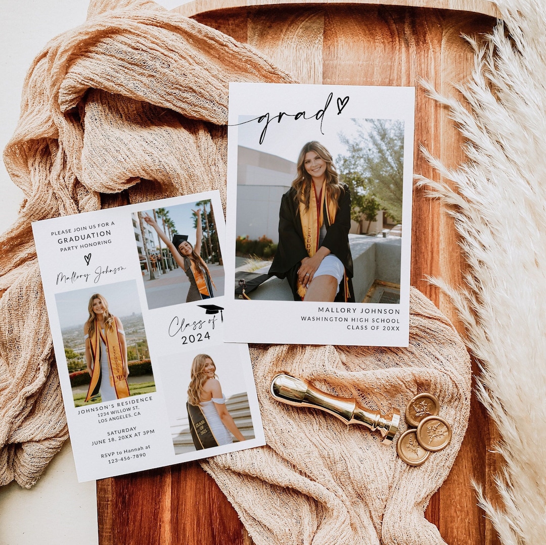 Graduation Invitation Template | Graduation Announcement | Graduation ...