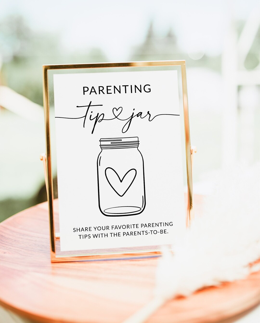 Parenting Tip Jar Sign | Baby Shower Tip Jar | Advice for Parents to Be ...