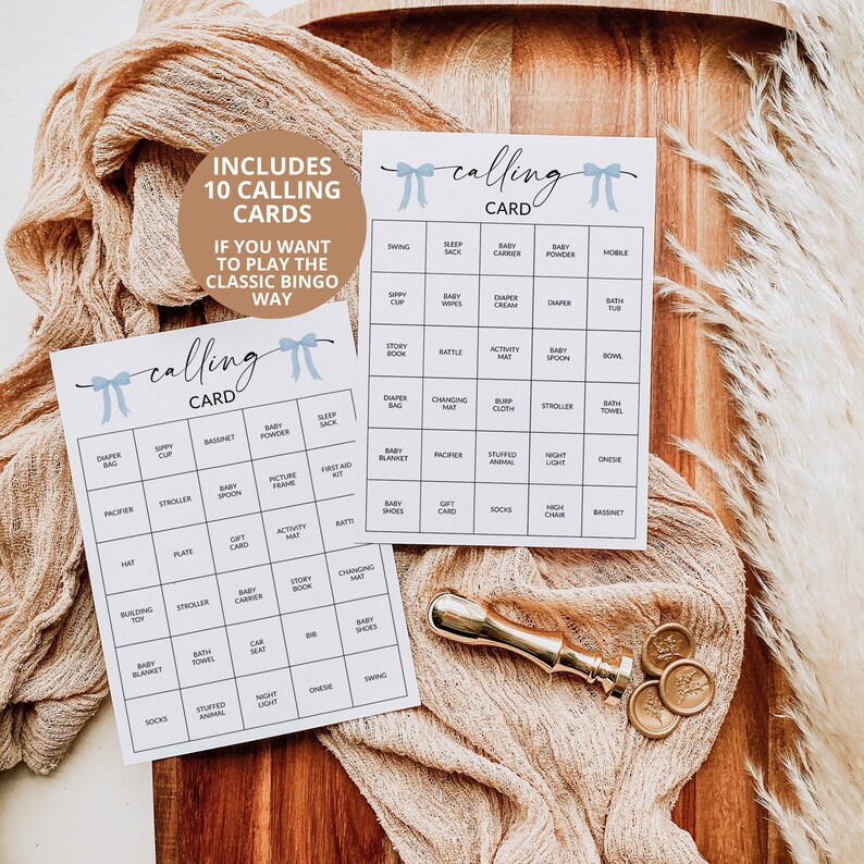 Baby Shower Bingo | 60 Prefilled Baby Bingo Cards | Baby Shower Games ...