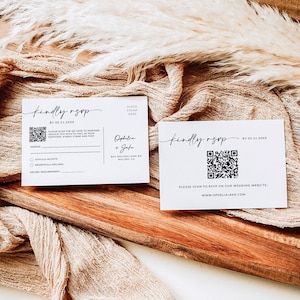 Wedding Invitation Template With Qr Code | Wedding Invitation Suite ...