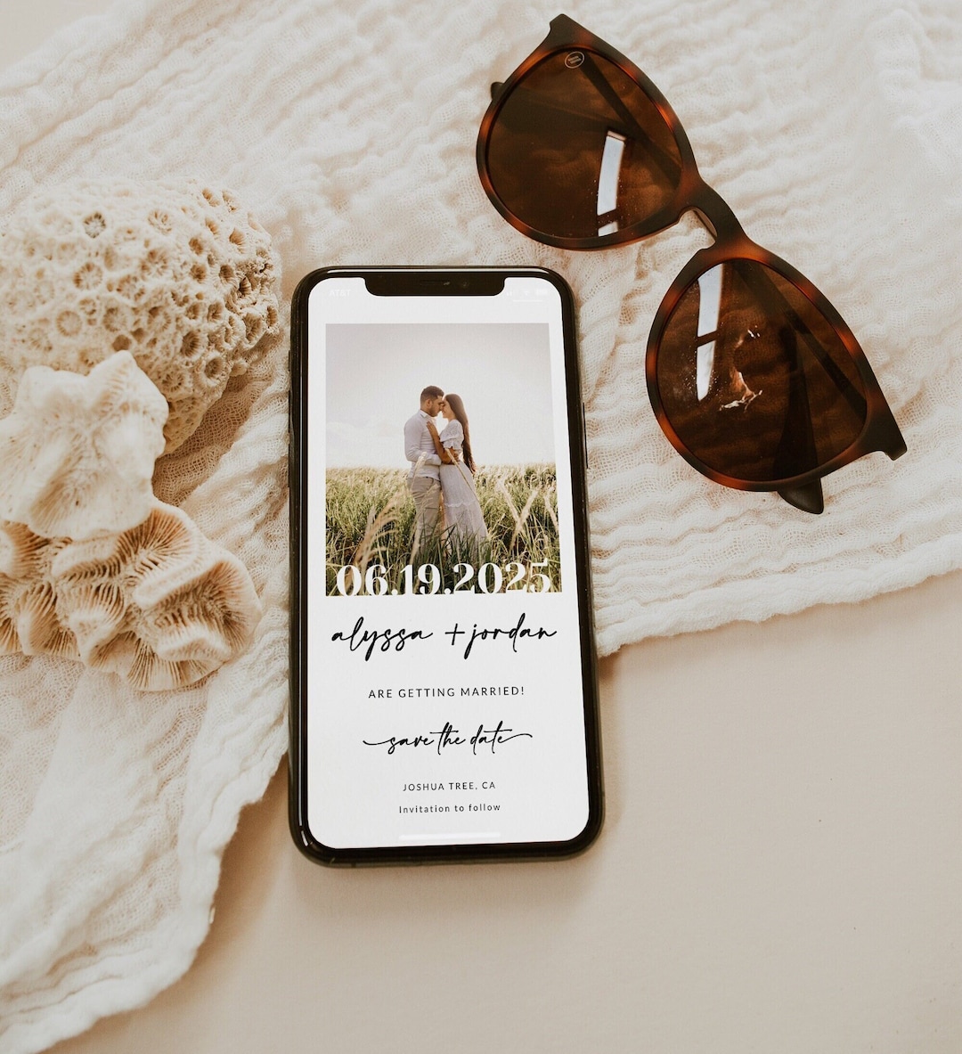 Electronic Save the Date | Digital Save the Date Card With Photo ...