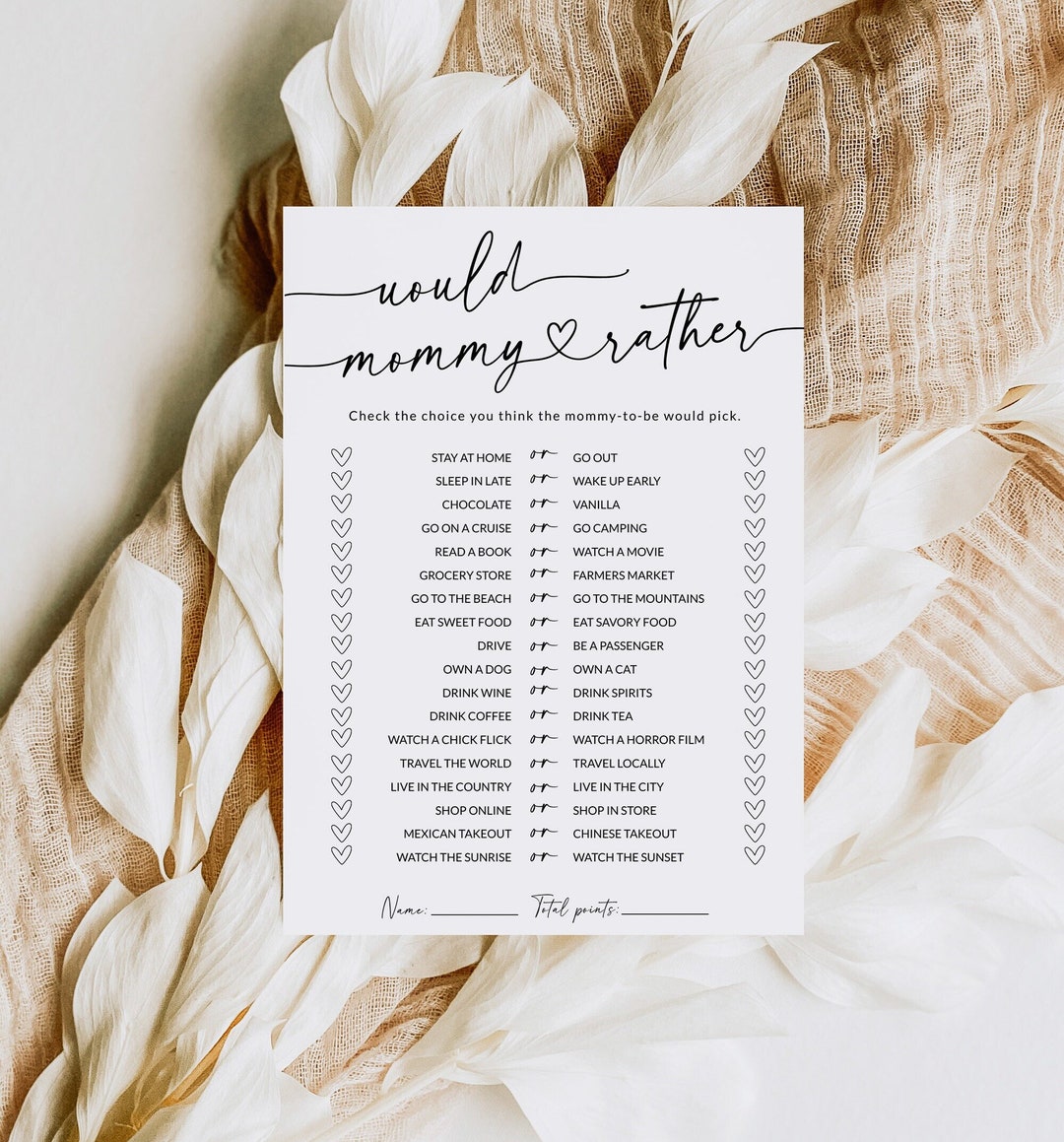 Would Mommy Rather | Would She Rather | Who Knows Mommy Best | Would ...