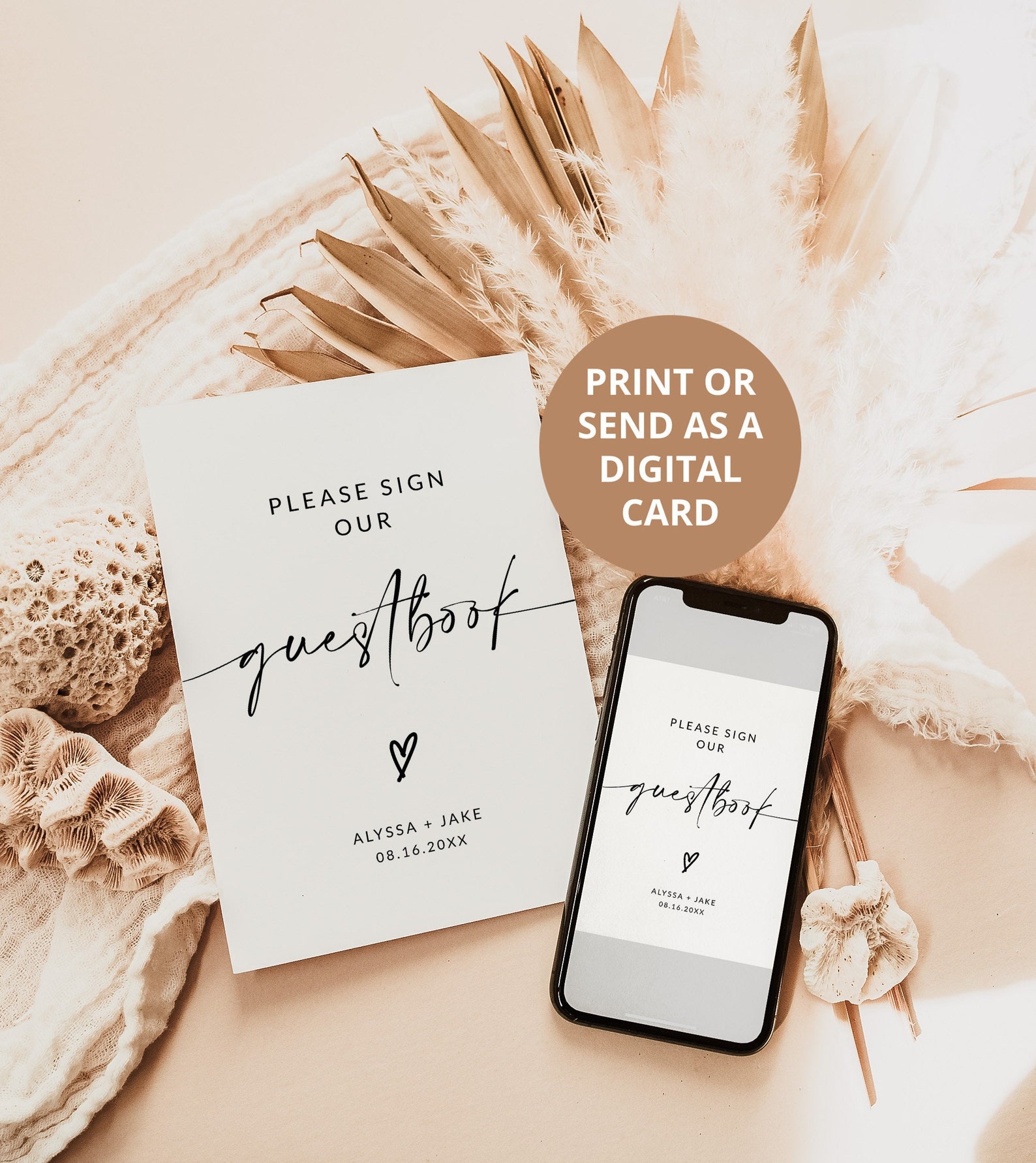 Wedding Guest Book Sign, Please Sign Our Guestbook, Sign the Guest Book ...