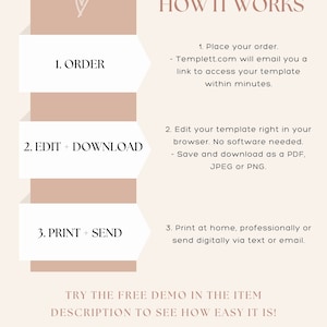 Minimalist Wedding Details Card Template, Boho Details Wedding Card ...