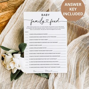 Baby Family Feud | Baby Shower Games Printable | Family Feud Game ...