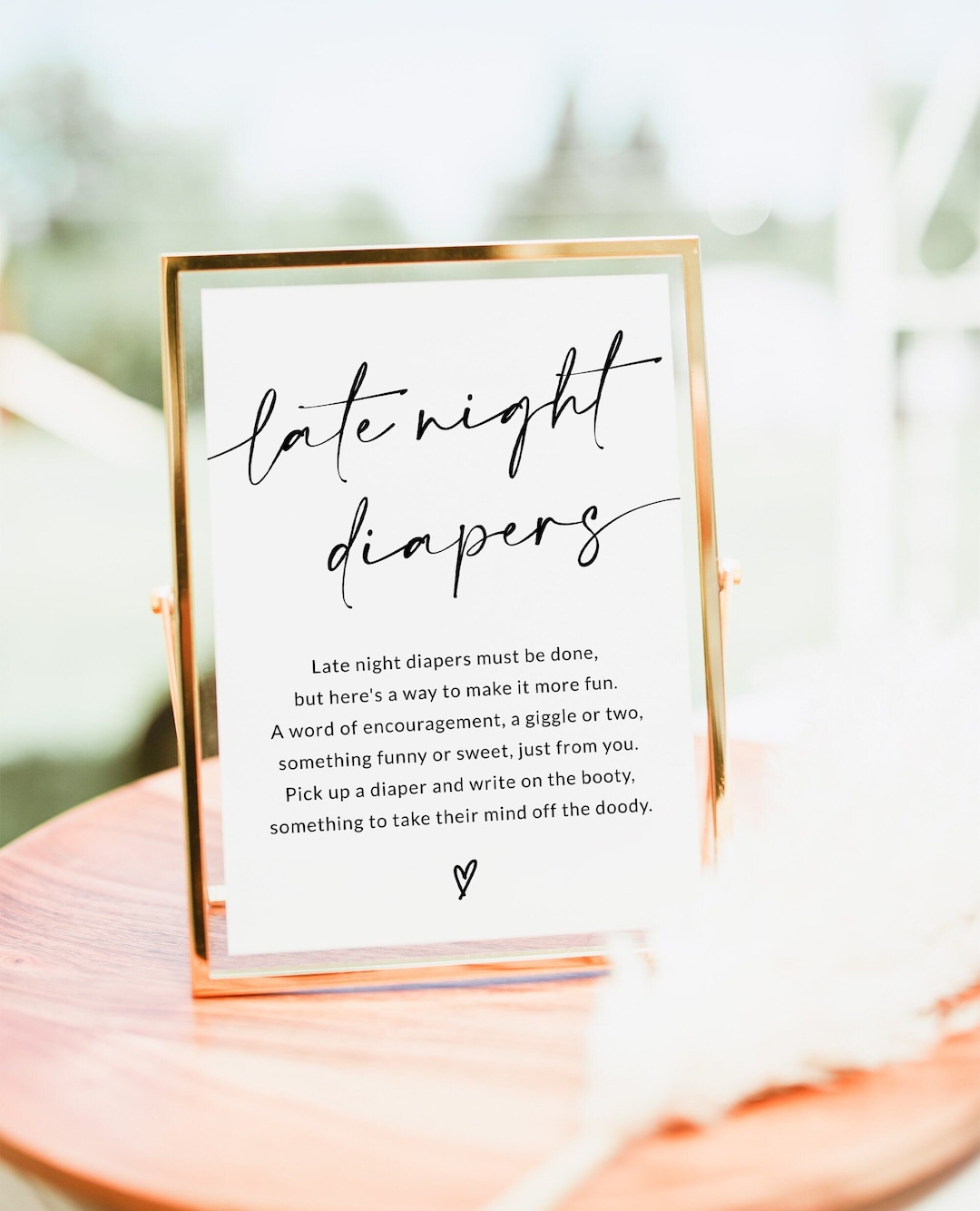 Late Night Diapers Sign | Late Night Diapers for Girl and Boy | Diaper ...