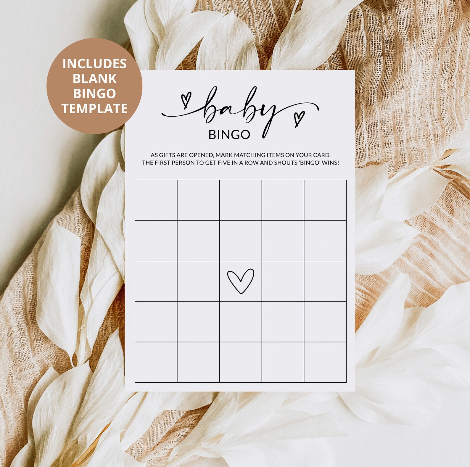 Baby Bingo Game | 60 Prefilled Baby Shower Bingo Cards | Baby Shower ...