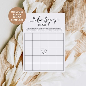 Baby Bingo Game | 60 Prefilled Baby Shower Bingo Cards | Baby Shower ...