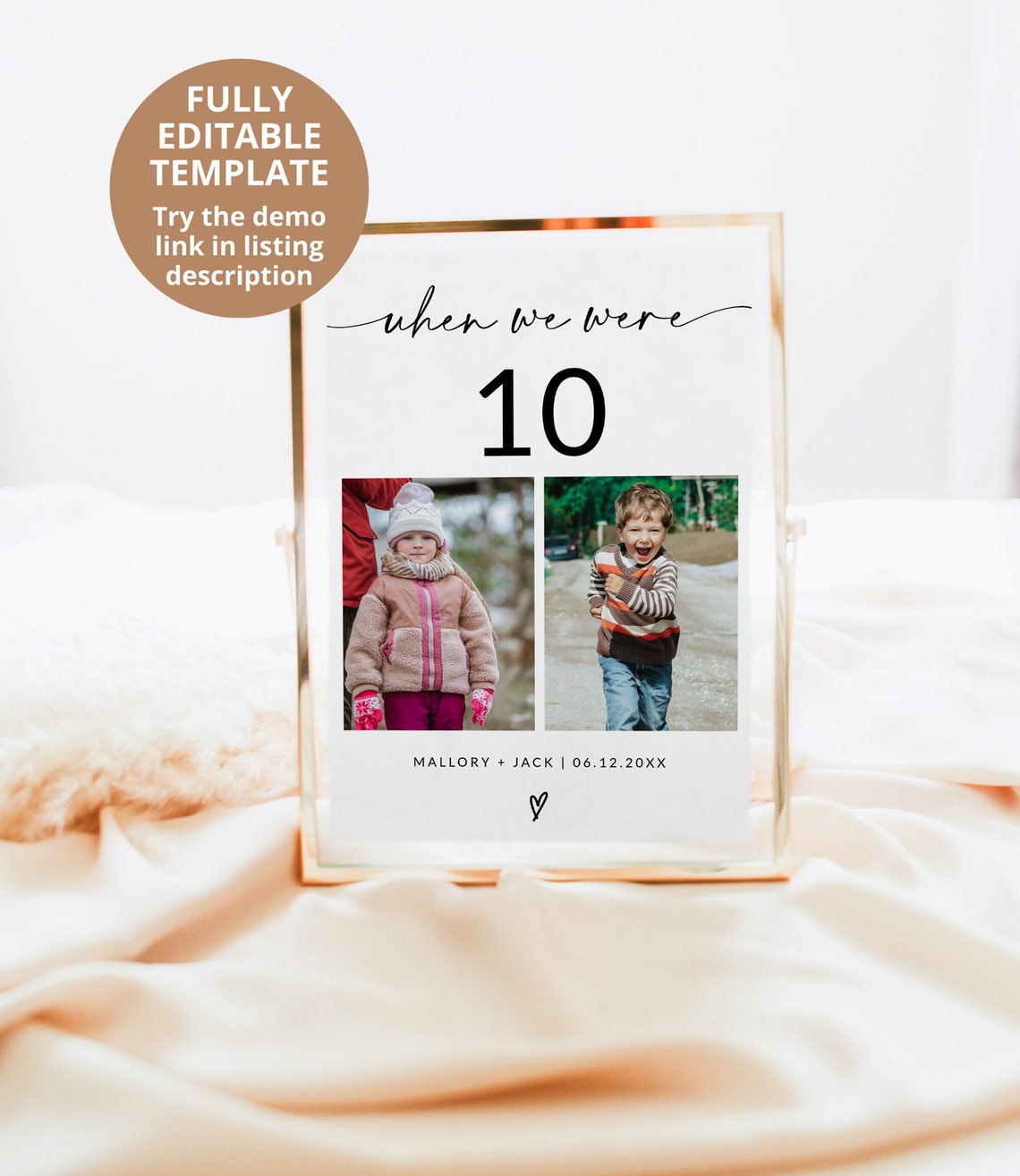 Photo Table Number Wedding Sign | Table Numbers Wedding Template | When ...