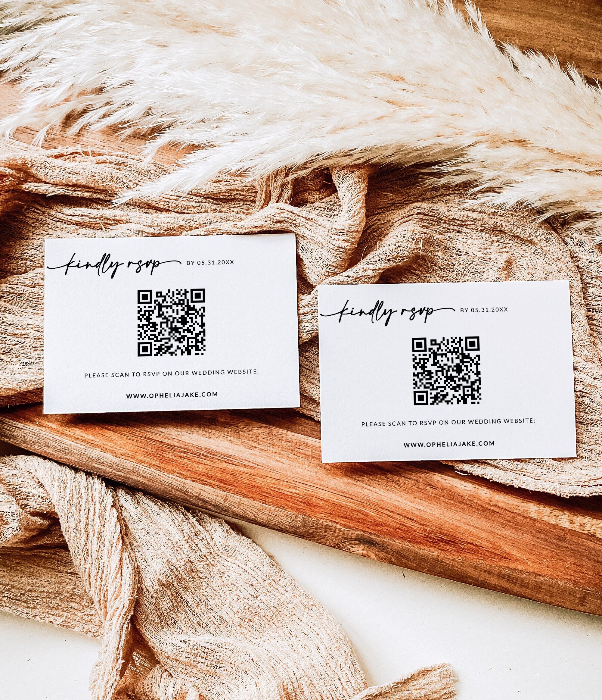 Minimalist RSVP QR Code Qr Card Qr Code Wedding Rsvp Qr - Etsy UK