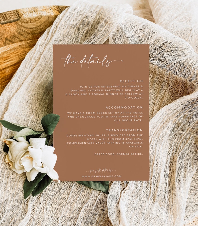 3 Piece Wedding Invitation Template Suite With QR Code Rsvp - Etsy