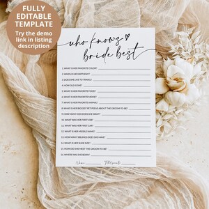 Who Knows the Bride Best | How Well Do You Know the Bride | Bridal ...