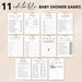 Baby Shower Bundle | Editable Baby Shower Templates | Baby Shower Game ...