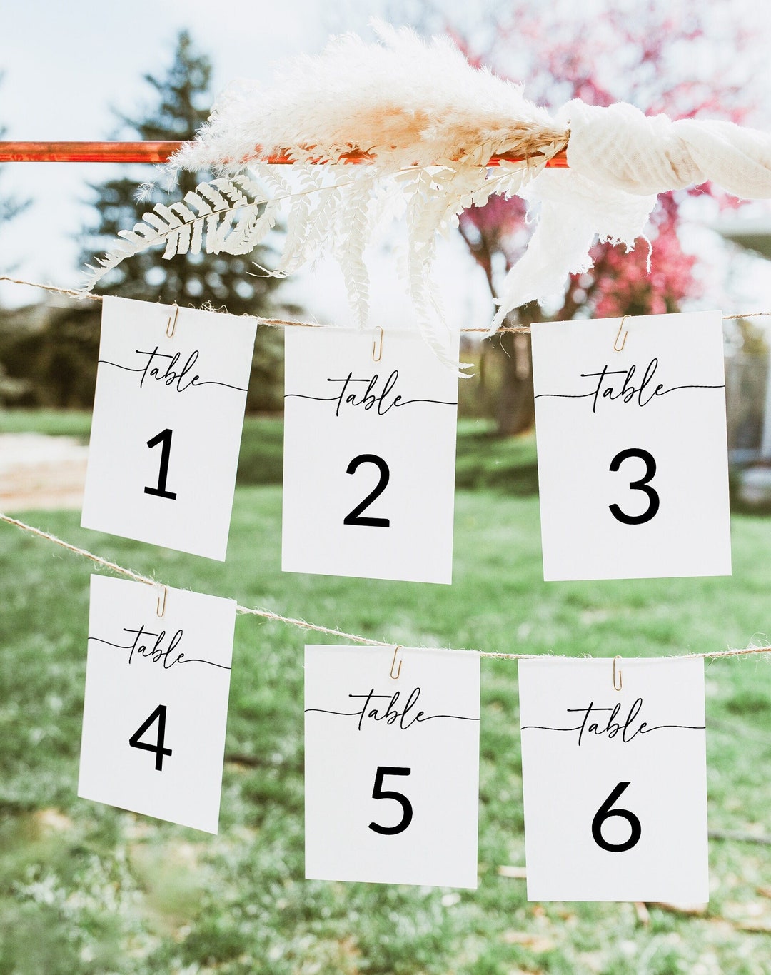 Table Number Wedding Sign, Table Numbers Wedding Template, Wedding ...
