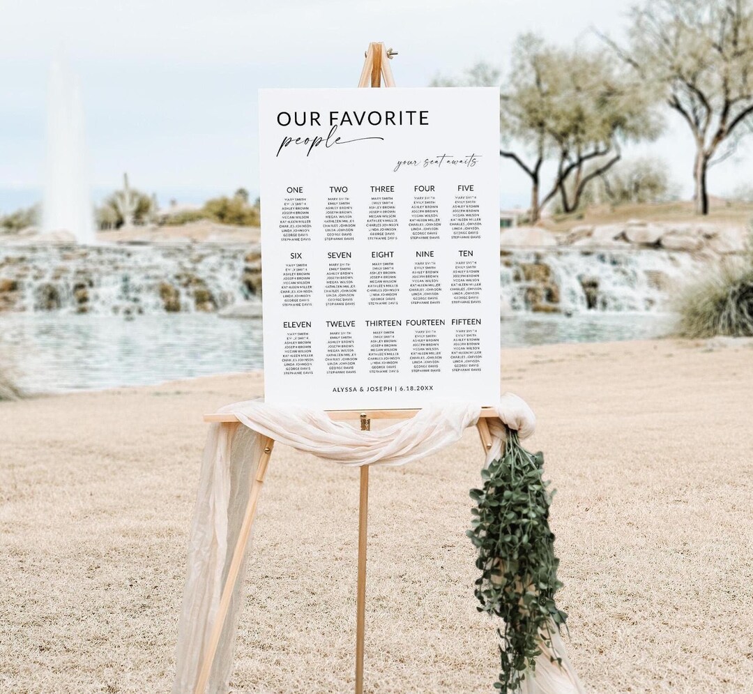 Wedding Seating Chart Sign, Find Your Seat Sign, Wedding Seating ...