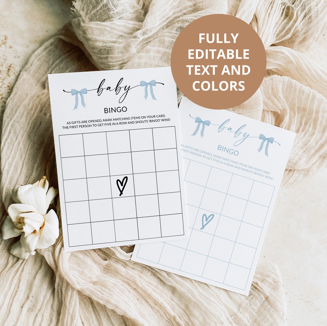 Baby Shower Bingo Card | Baby Shower Games Printable | Baby Bingo ...