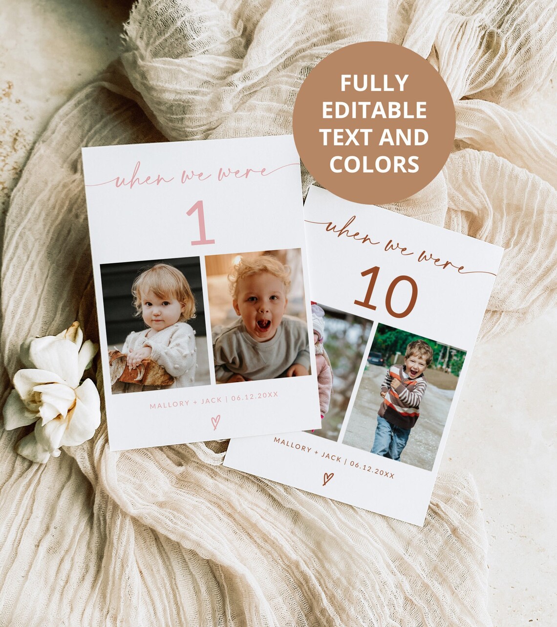 Photo Table Number Wedding Sign | Table Numbers Wedding Template | When ...