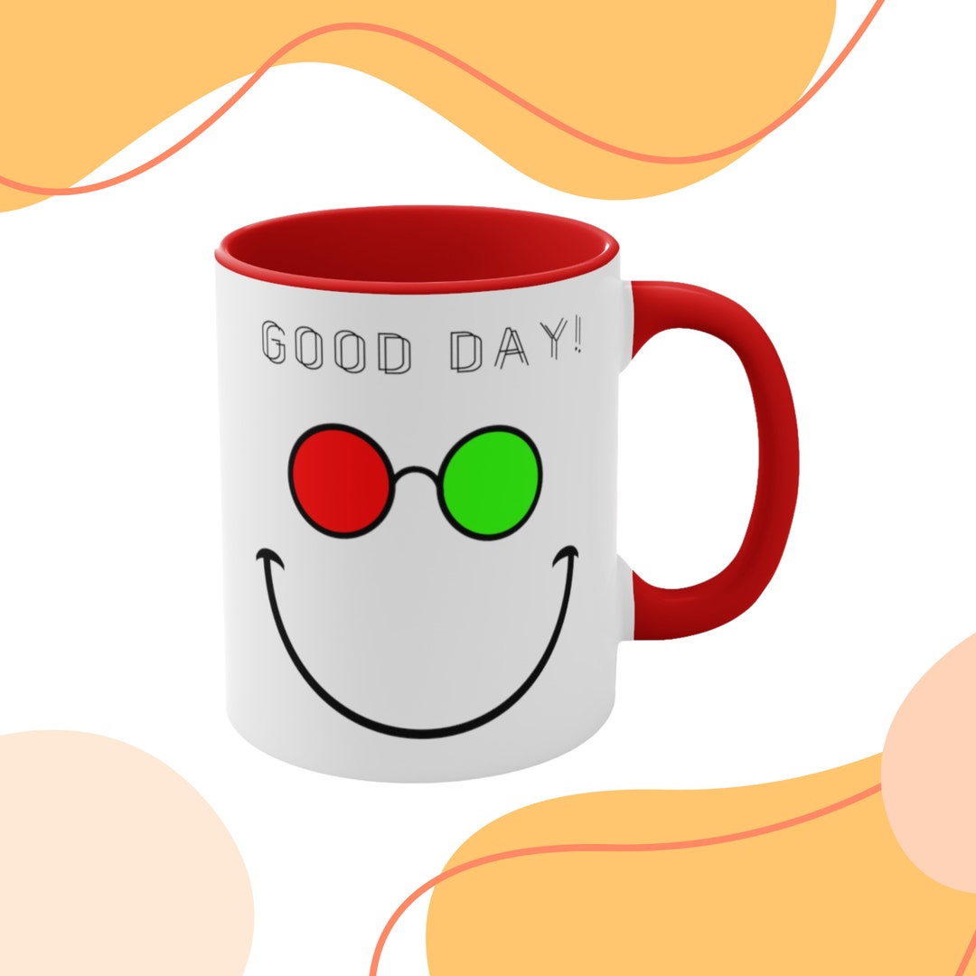 Good Day Mug | Red Green Glasses Mug | Optometry Mug | Vision Therapy ...