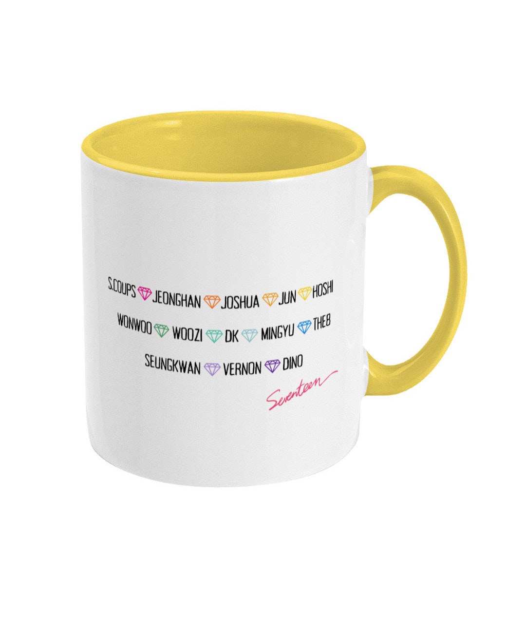 Seventeen Names Mug | SVT Inspired | Carat | Kpop - Etsy