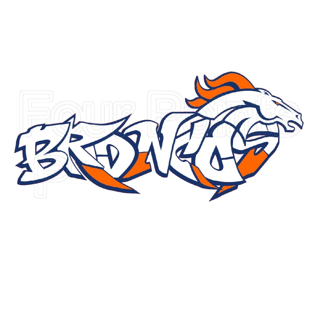 NFL Printed Sublimation Transfer Denver Broncos Graffiti Art - Etsy