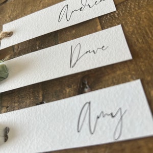 Name Cards, Wedding Table Decor, 5 Pack Hammered Card or Smooth Matte ...