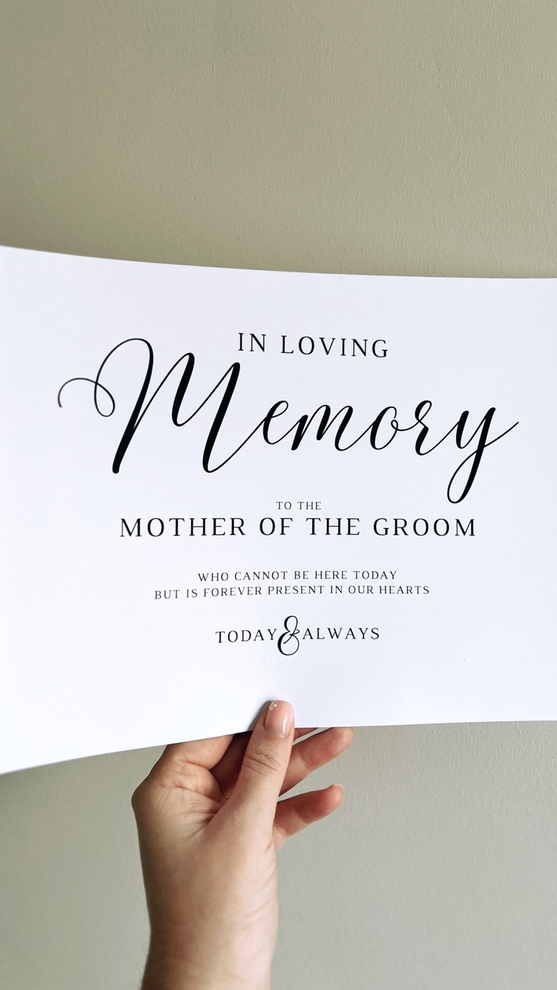 Reserved Seat Tag in Loving Memory Tag Wedding Sign for - Etsy UK