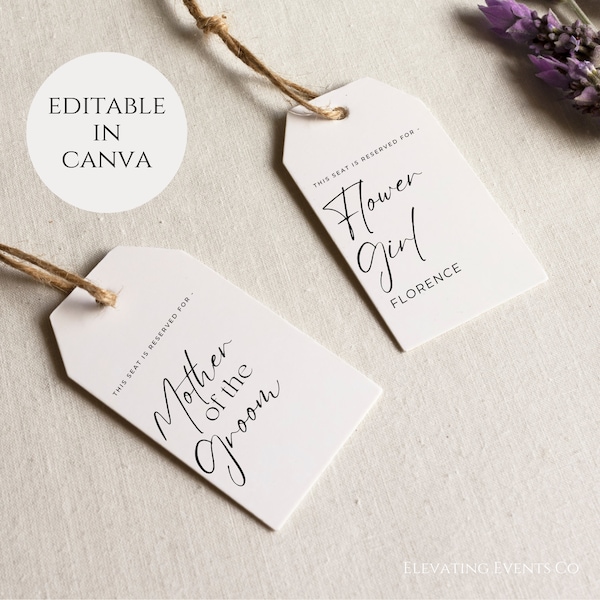 Wedding Ribbon Reserved Seats - Etsy