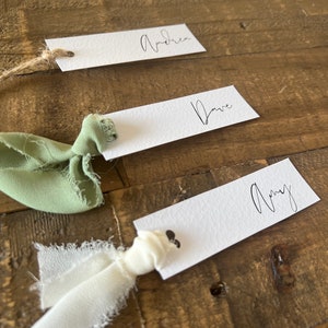 Name Cards, Wedding Table Decor, 5 Pack Hammered Card or Smooth Matte ...
