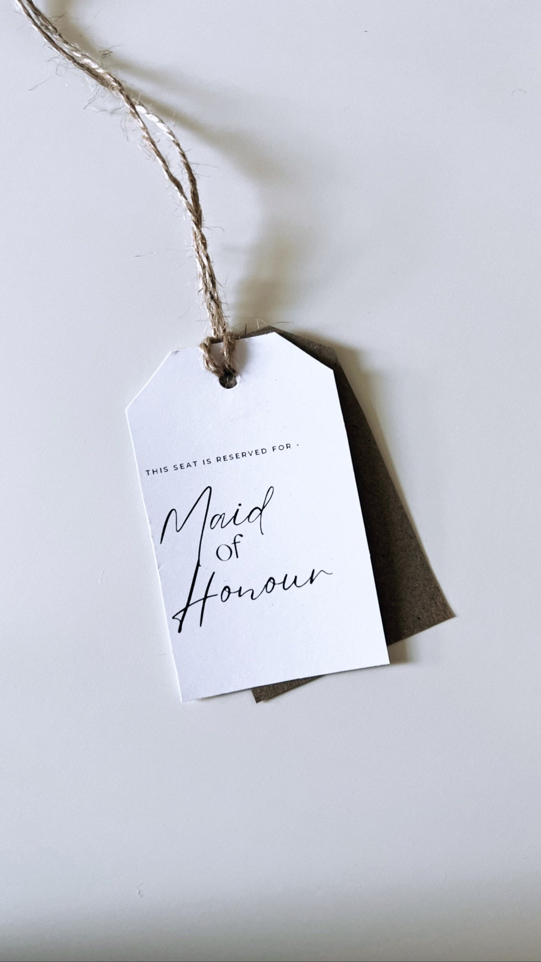 Reserved Seating Tags, Hammered Card or Smooth Matte Wedding Tags, With ...