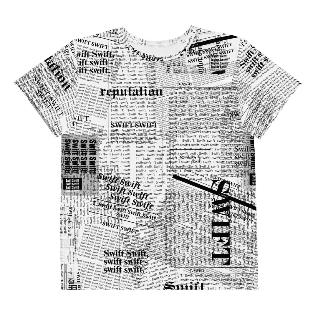 Taylor Swift Inspired Reputation Newsprint Newspaper Youth T-shirt - Etsy