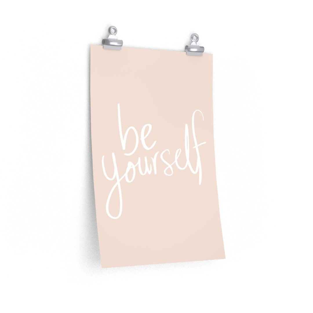 Be Yourself Wall Art Gallery Wall Print Set Therapist Office Mental ...