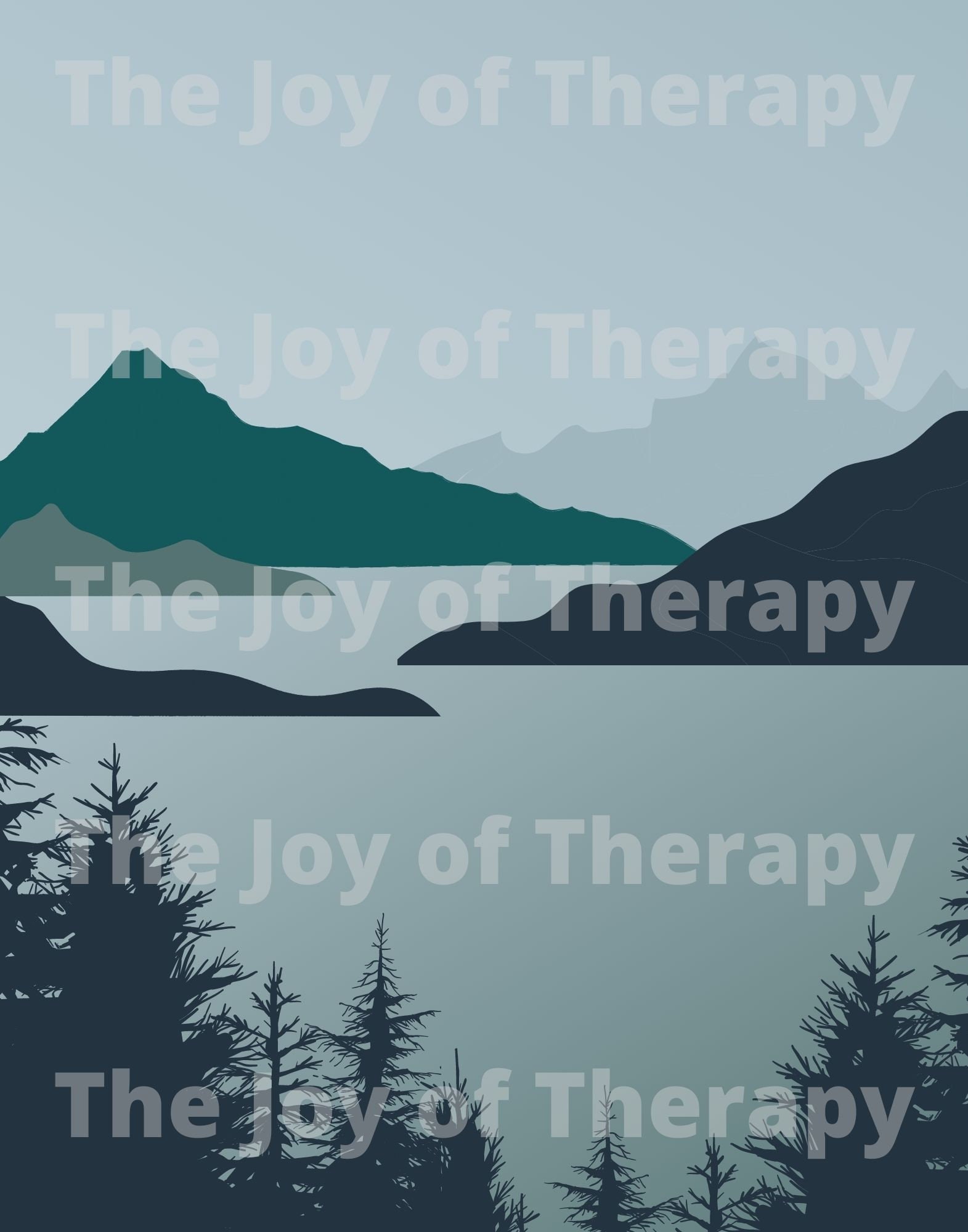 Calm Gallery Wall Art Set of 6 Prints Printable Art Therapy Office ...