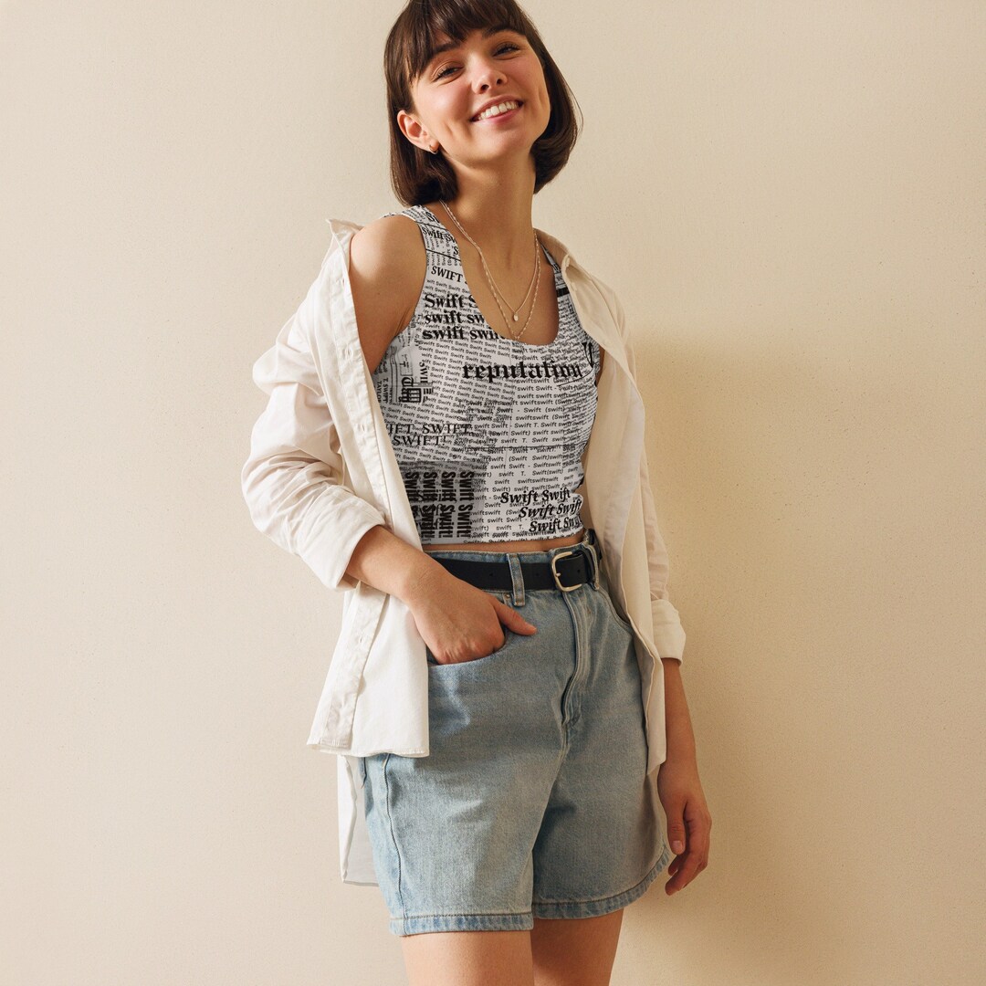 Taylor Swift Inspired Reputation Newsprint Newspaper Crop, Eras Tour ...