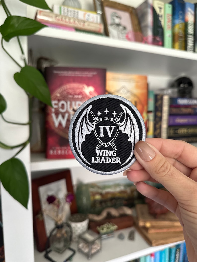 Xaden Riorson Wing Leader Embroidered Fourth Wing Patch, Iron Flame ...