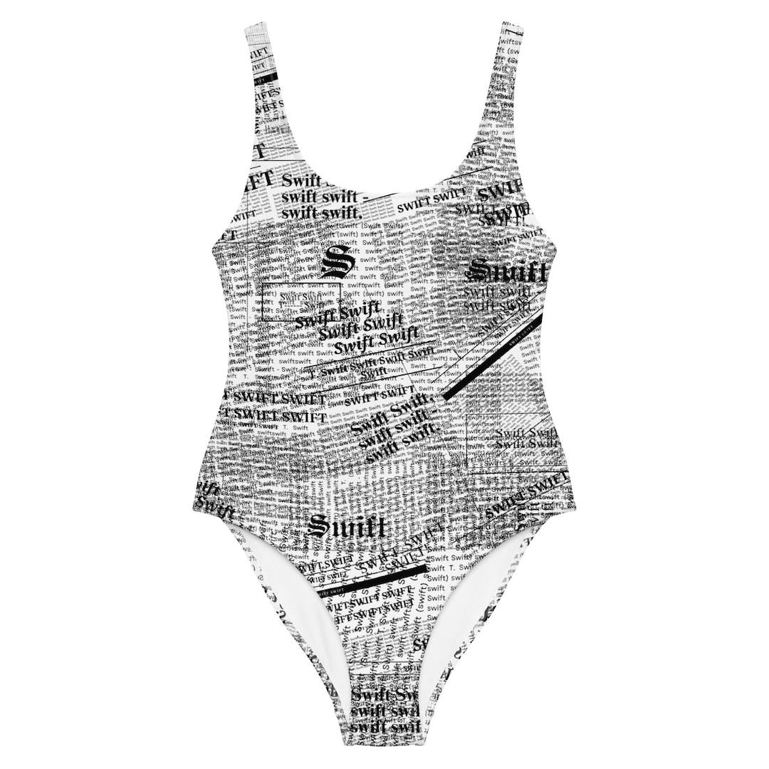 Taylor Swift Inspired Reputation Newsprint Newspaper Bodysuit, Eras ...