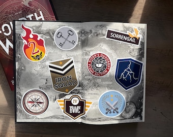 Fourth Wing | Iron Flame Inspired Flight Jacket Patch Stickers - Etsy