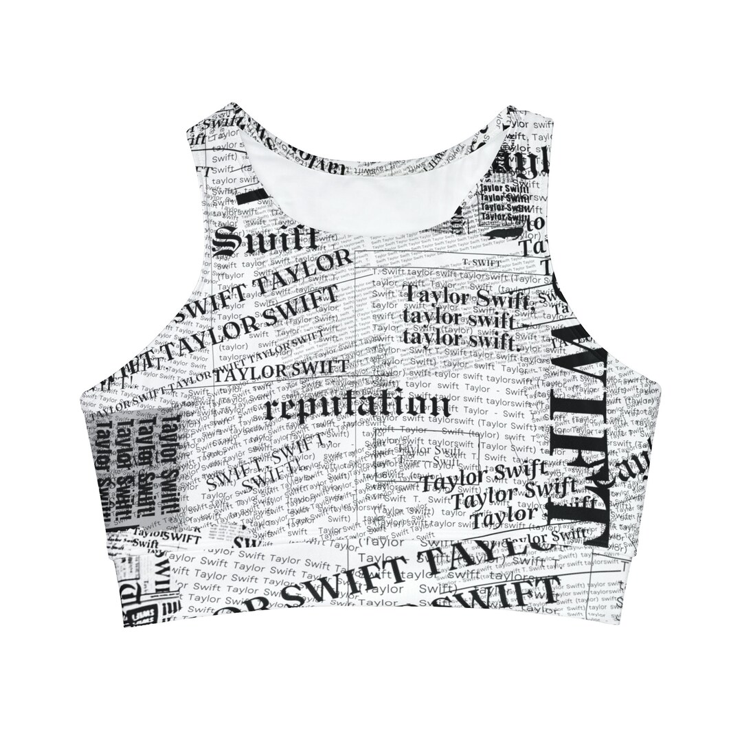 Taylor Swift Inspired Reputation Newsprint Newspaper Crop Top - Etsy Canada