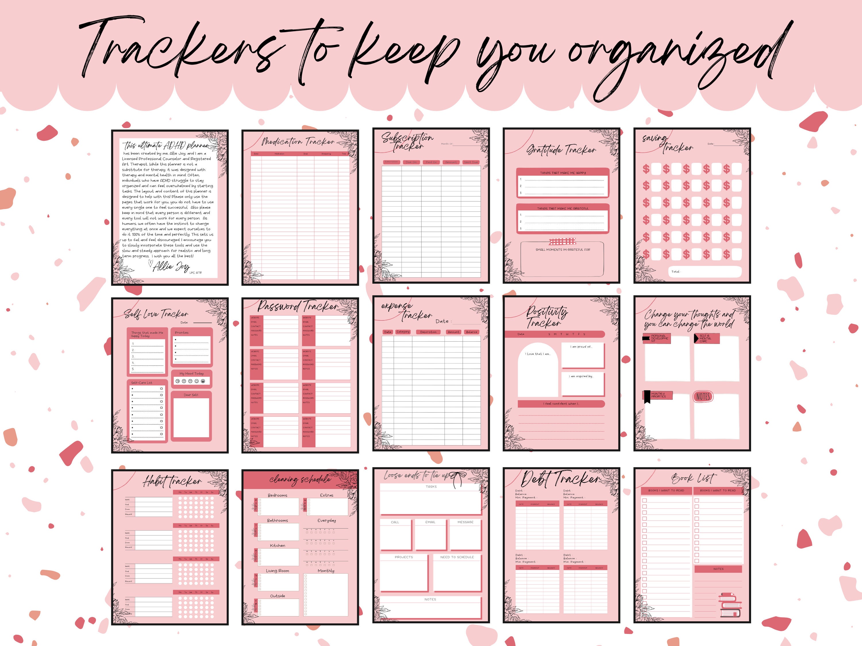 Ultimate Pink ADHD Planner, ADHD Planner Adults, ADHD Journal, Adhd ...