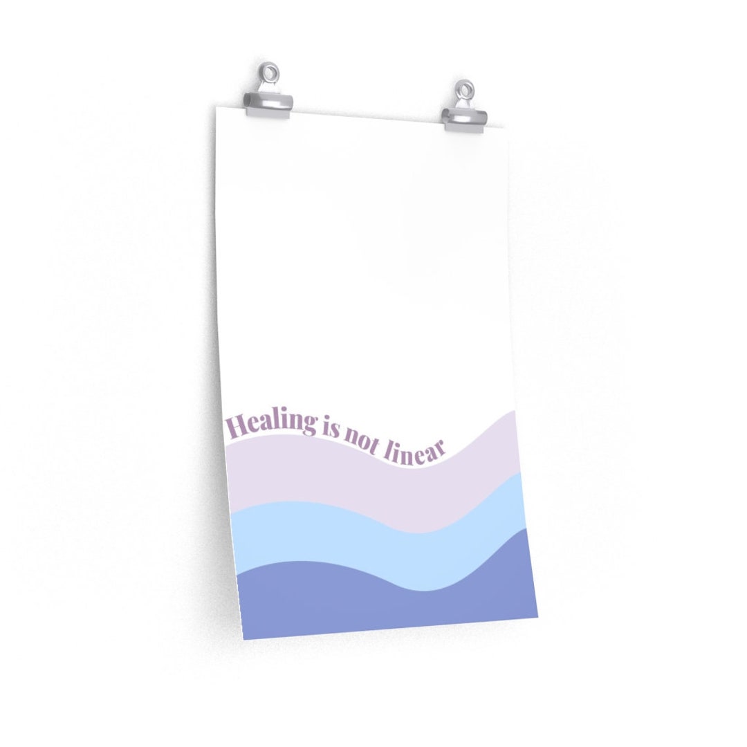 Healing is Not Linear Wall Art Gallery Wall Print Set Therapist Office ...