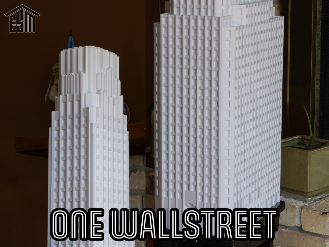 One Wallstreet Building | NYC Skyscraper Replica | Tt, N, Z Scales and ...