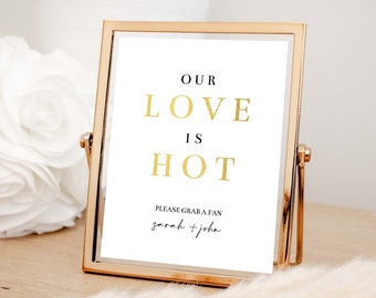 Grab a Fan Wedding Sign - Etsy