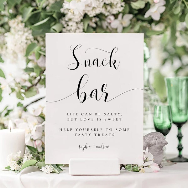 Snack Bar Sign - Etsy