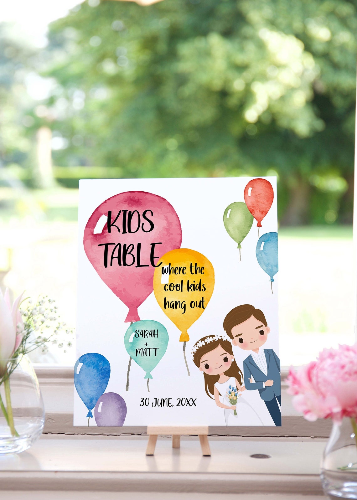 Kids Table Sign Printable Custom Wedding Kids Table Template - Etsy