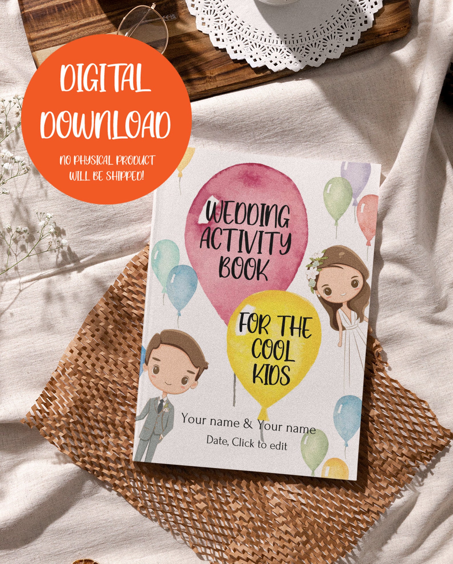 Kids Wedding Activity Book Wedding Activity Book Printable - Etsy