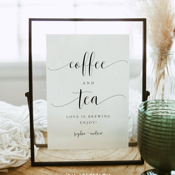 Coffee and Tea Bar Sign - Etsy