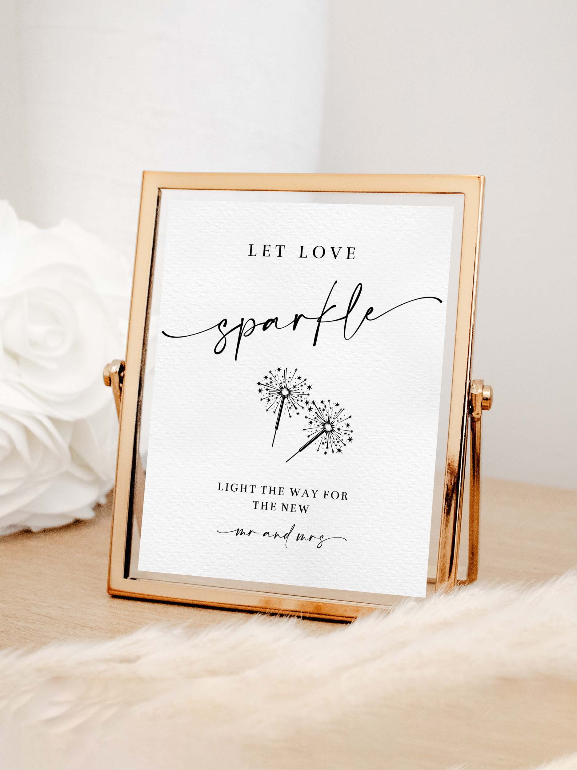 Sparkler Send off Sign Printable Editable Sparklers Sign Let - Etsy