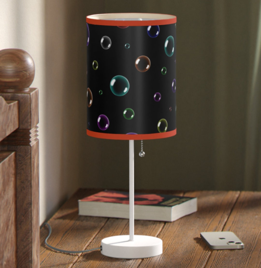 Cute Desk Lamp With Colorful Bubbles Dark Small Lamp for Girls Bedroom ...